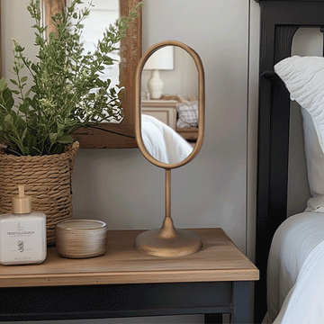 Rustic Iron Tabletop Mirror, Choose Your Style - Decor Steals