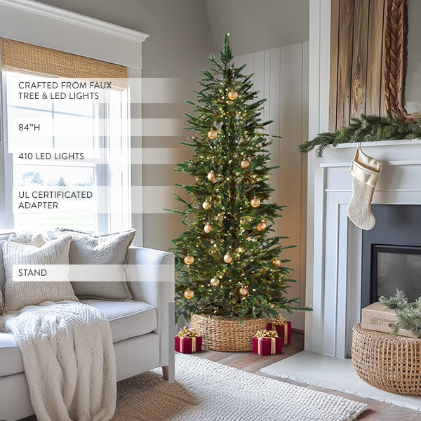 7 Foot Pre-lit LED Lifelike Christmas Tree - Default Title - Decor Steals