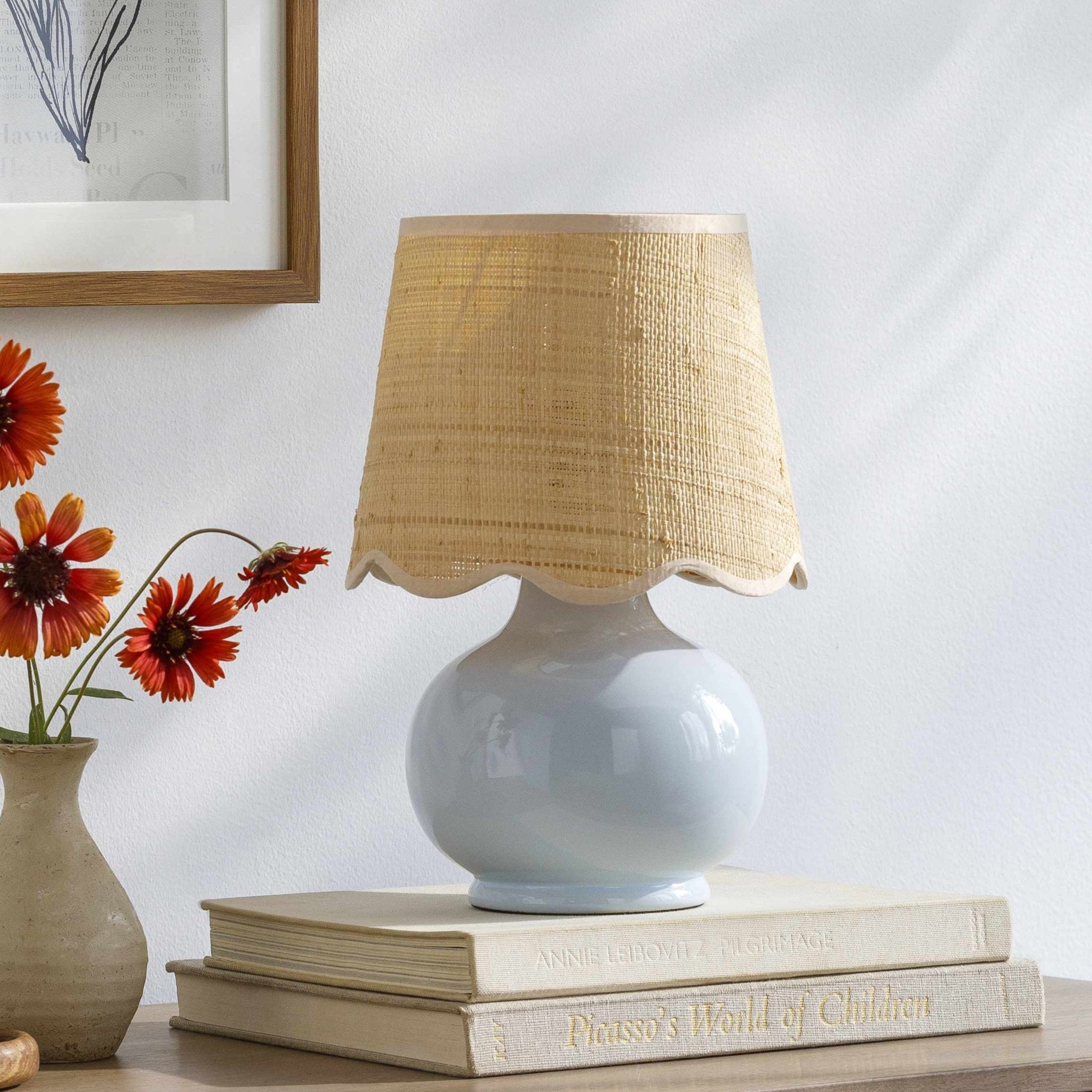 Light Blue Table Lamp - Decor Steals
