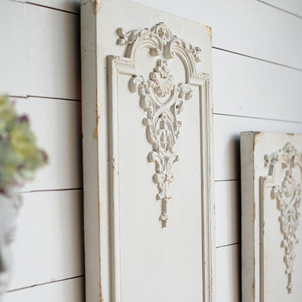 Large Ornate Wooden Wall Panels, Set of 2 - Decor Steals