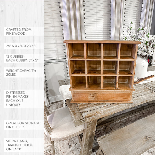 Wood Cubby Unit - Decor Steals