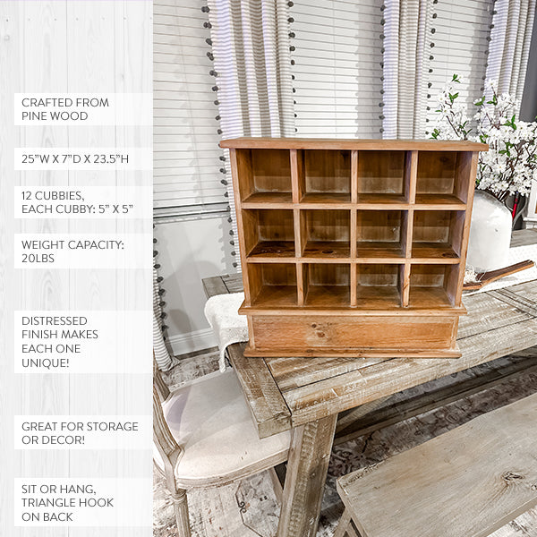 Wood Cubby Unit - Decor Steals