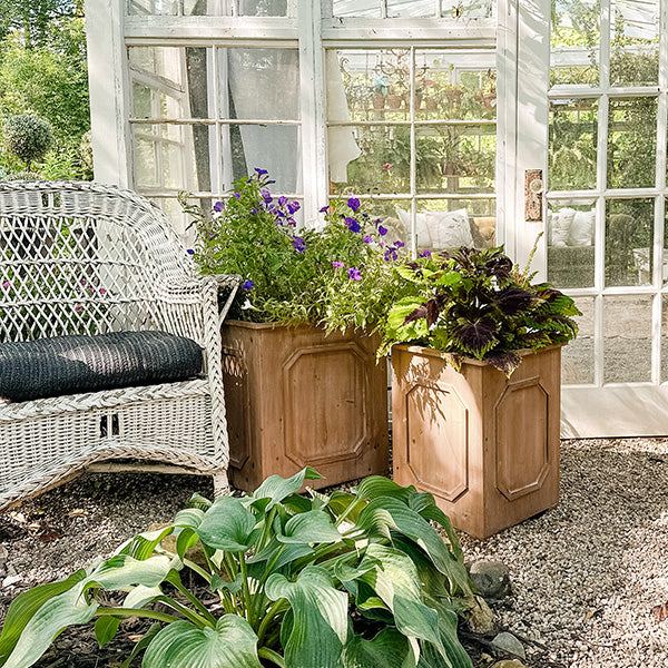 Oversized Outdoor Wooden Planters - Decor Steals
