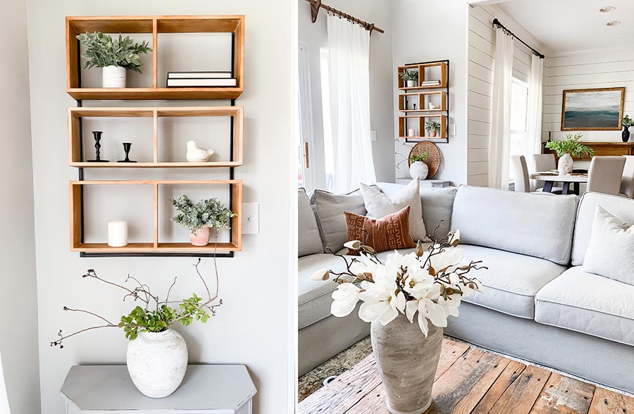 Utilitarian Wooden Framed Open Shelving Unit – Decor Steals