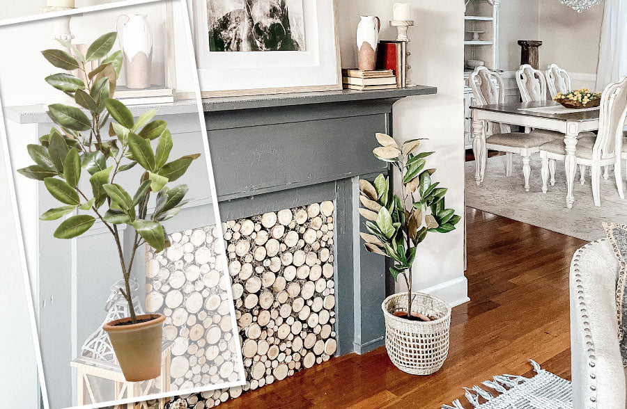 42 Inch Tall Lifelike Potted Magnolia Sapling – Decor Steals