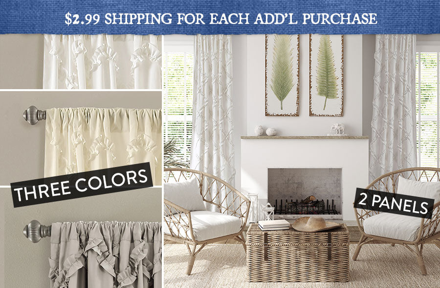 Frill Design Curtain Panel Set – Decor Steals
