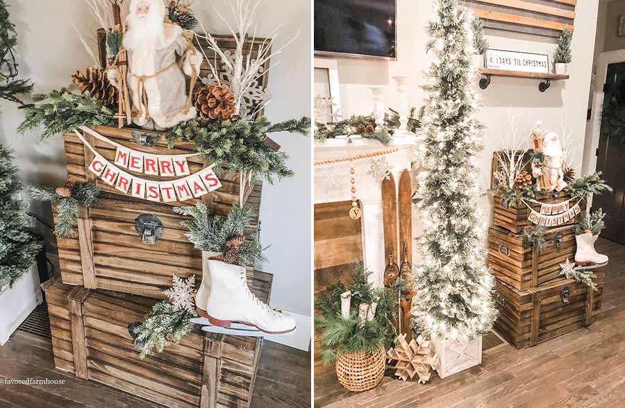 HUGE Wooden Storage Trunks Set of 3 - Vintage Treasures – Decor Steals