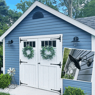 Pivoting European Vintage Caged Wall Sconce, Set of 2 - Decor Steals