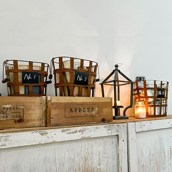 Rustic Numbered Baskets, Set of 3 - Decor Steals