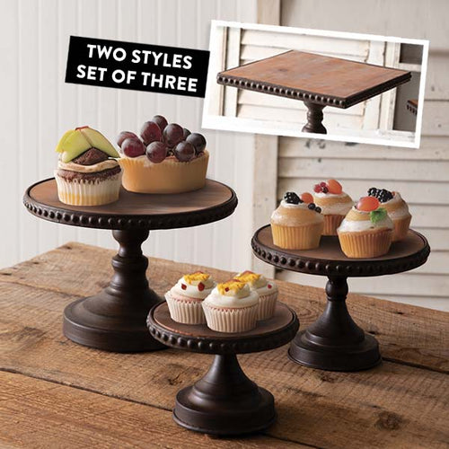 Beaded Dessert Stands, Set of 3 - Decor Steals