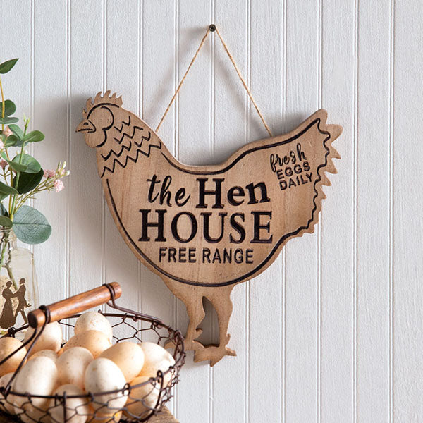 Wooden Chicken Signs - Decor Steals
