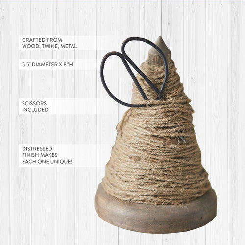 Twine Holder with Scissors - Decor Steals