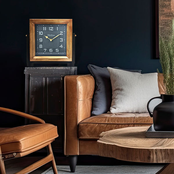 LARGE Square Metal Clock - Decor Steals