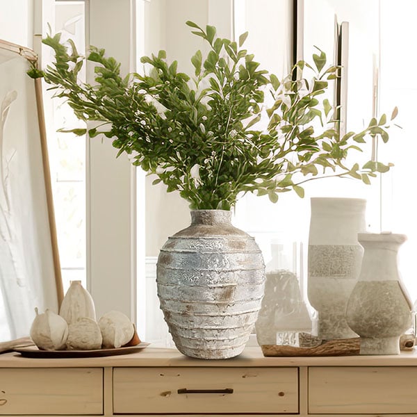 HUGE Hand Made Textured Vase - Decor Steals