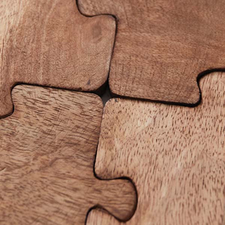 Puzzle Coasters, Set of Four - Default Title - Decor Steals