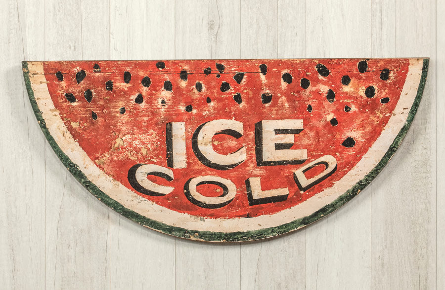 Watermelon Sign | Ice Cold Watermelon Sign – Decor Steals