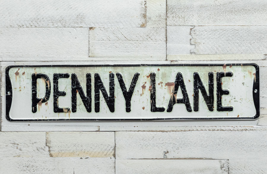 Penny Lane Sign | Penny Lane Road Sign – Decor Steals