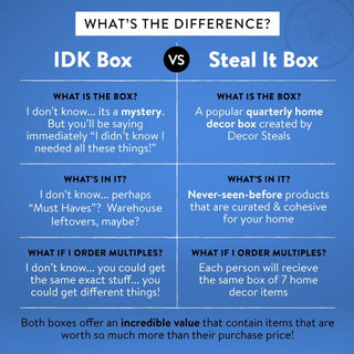 IDK Box - What's Inside... Well, I Don't Know! - Decor Steals