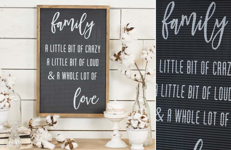 Wood Framed "Family A Little Bit" Sign - Inspirational Signs – Decor Steals