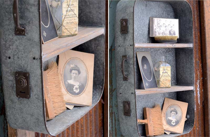 Vintage Suitcase Shelf - Eclectic Farmhouse – Decor Steals