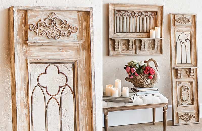 HUGE Ornate Wooden Wall Panel | Classic Farmhouse – Decor Steals